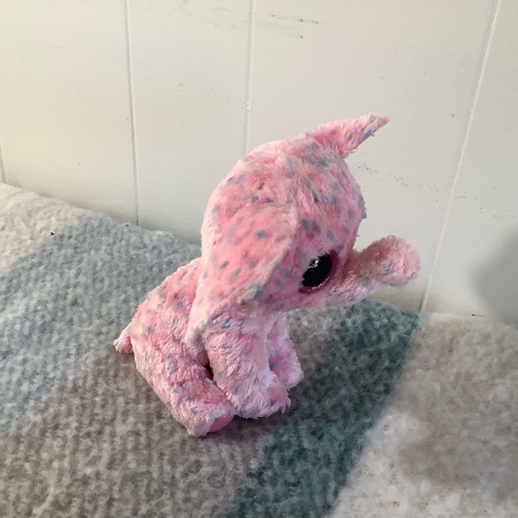 Ty | Toys | Beanie Boo Ellie Elephant Ty Plus Pink Sparkle Eyes | Poshmark